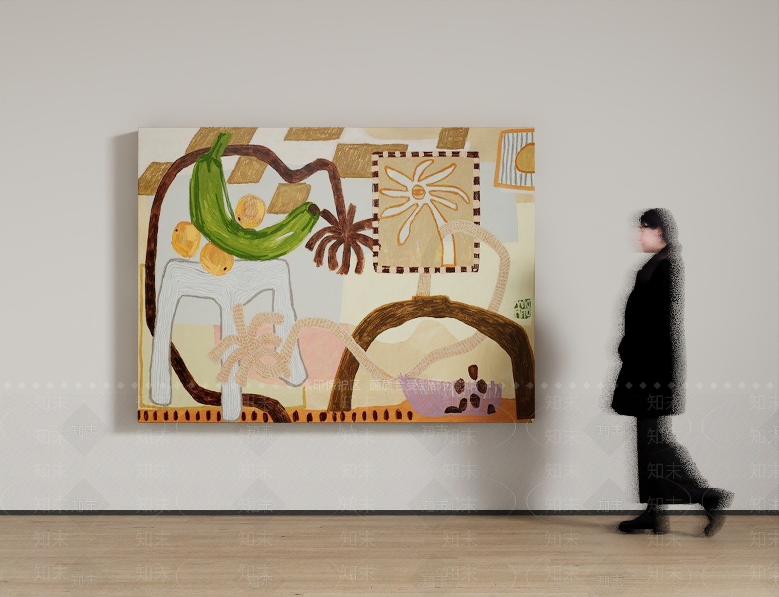 现代极简挂画3D模型下载【ID:1191888558】_知末3d模型网