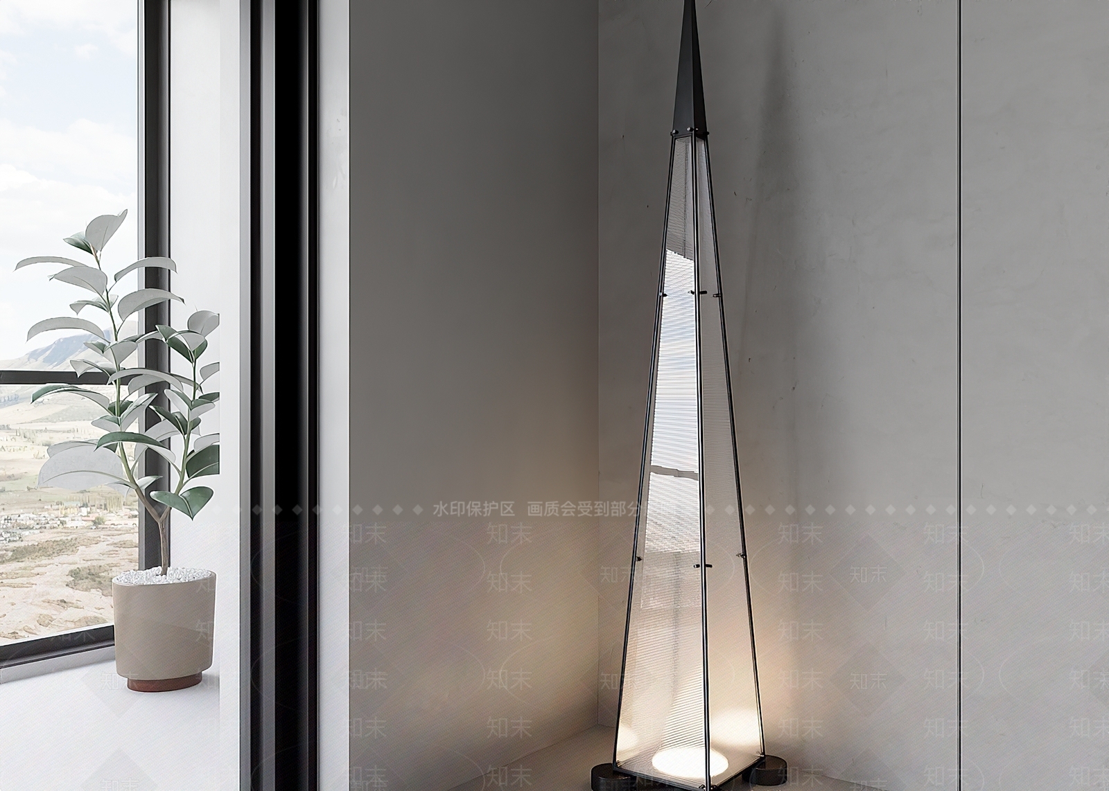 现代落地灯3D模型下载【ID:1196810917】_知末3d模型网