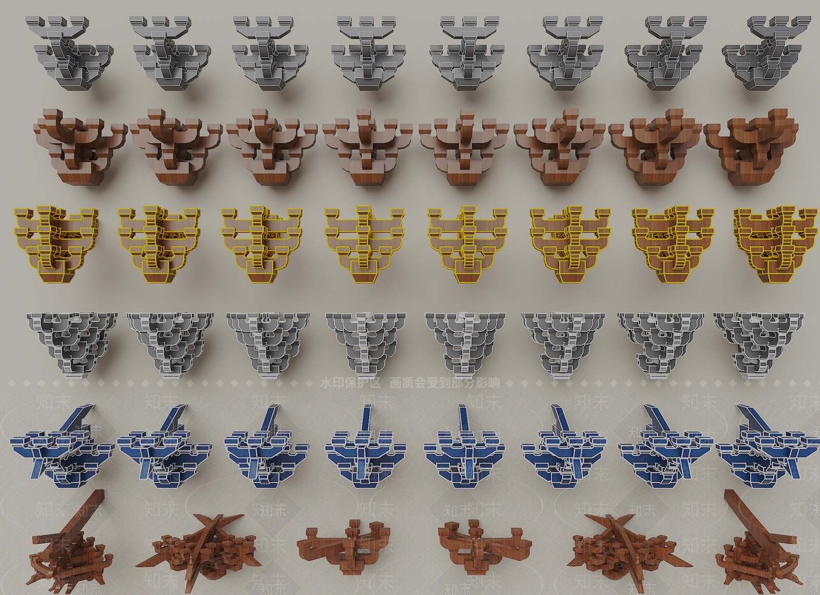 建筑材料SU模型下载【ID:1198248046】_知末su模型网