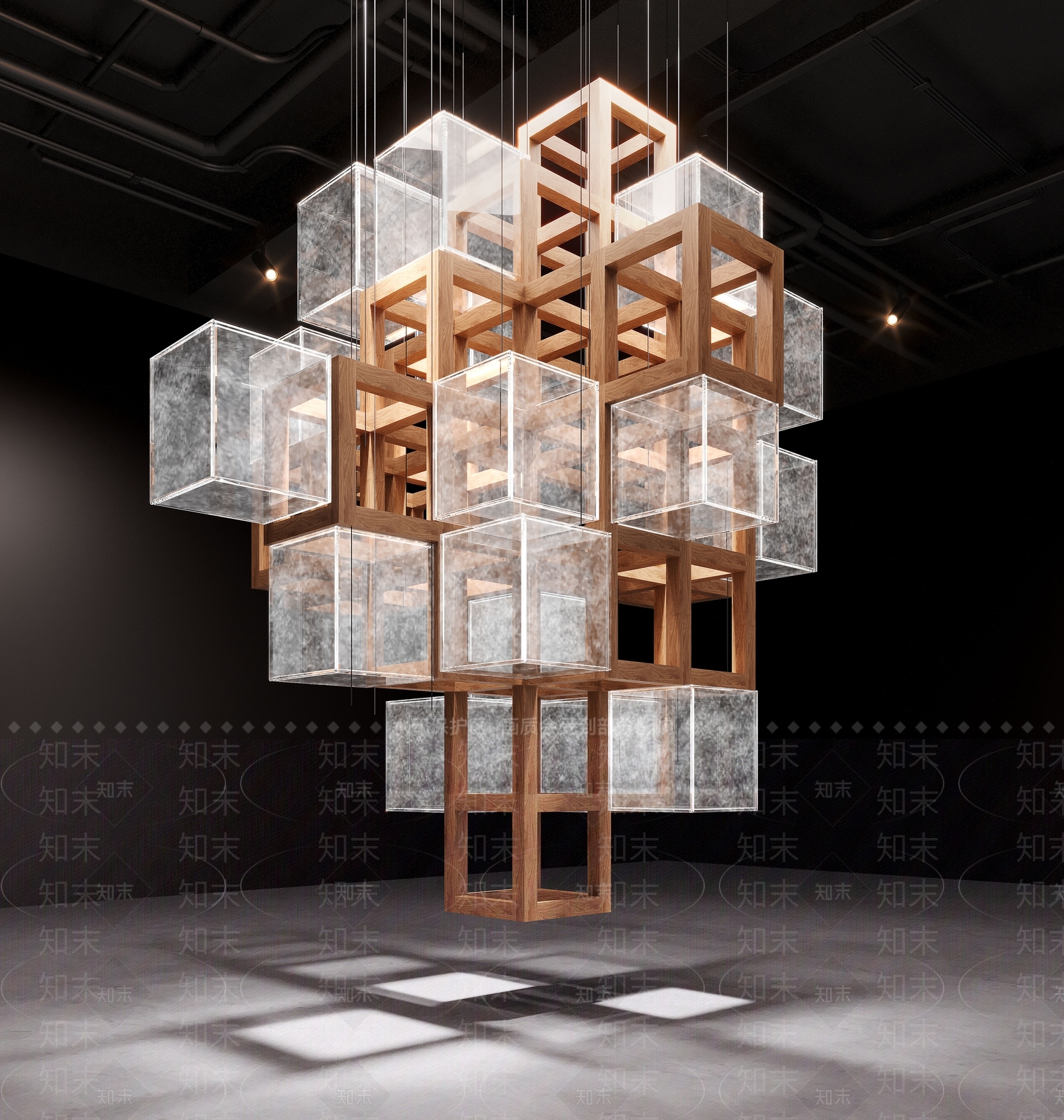 现代艺术装置SU模型下载【ID:1198416980】_知末su模型网