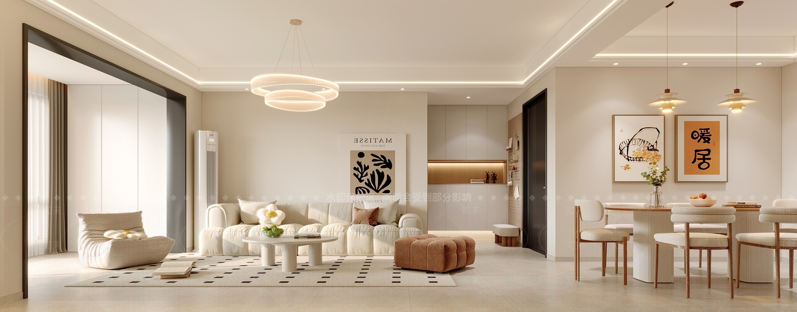 家居客厅3D模型下载【ID:1201680329】_知末3d模型网