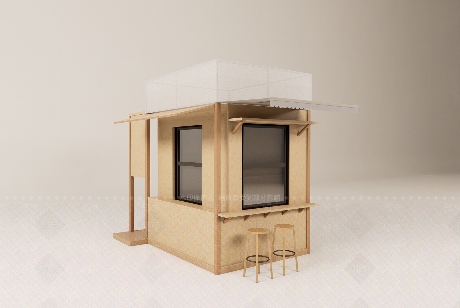 现代文创展台SU模型下载【ID:1204168207】_知末su模型网