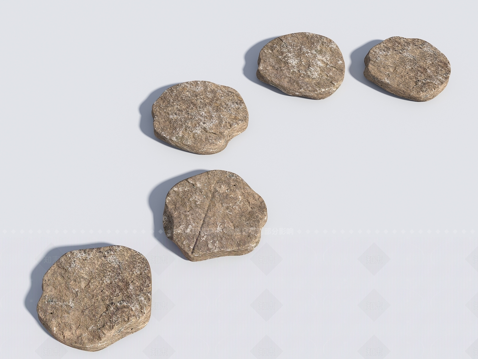 现代新中式汀步SU模型下载【ID:1206504455】_知末su模型网