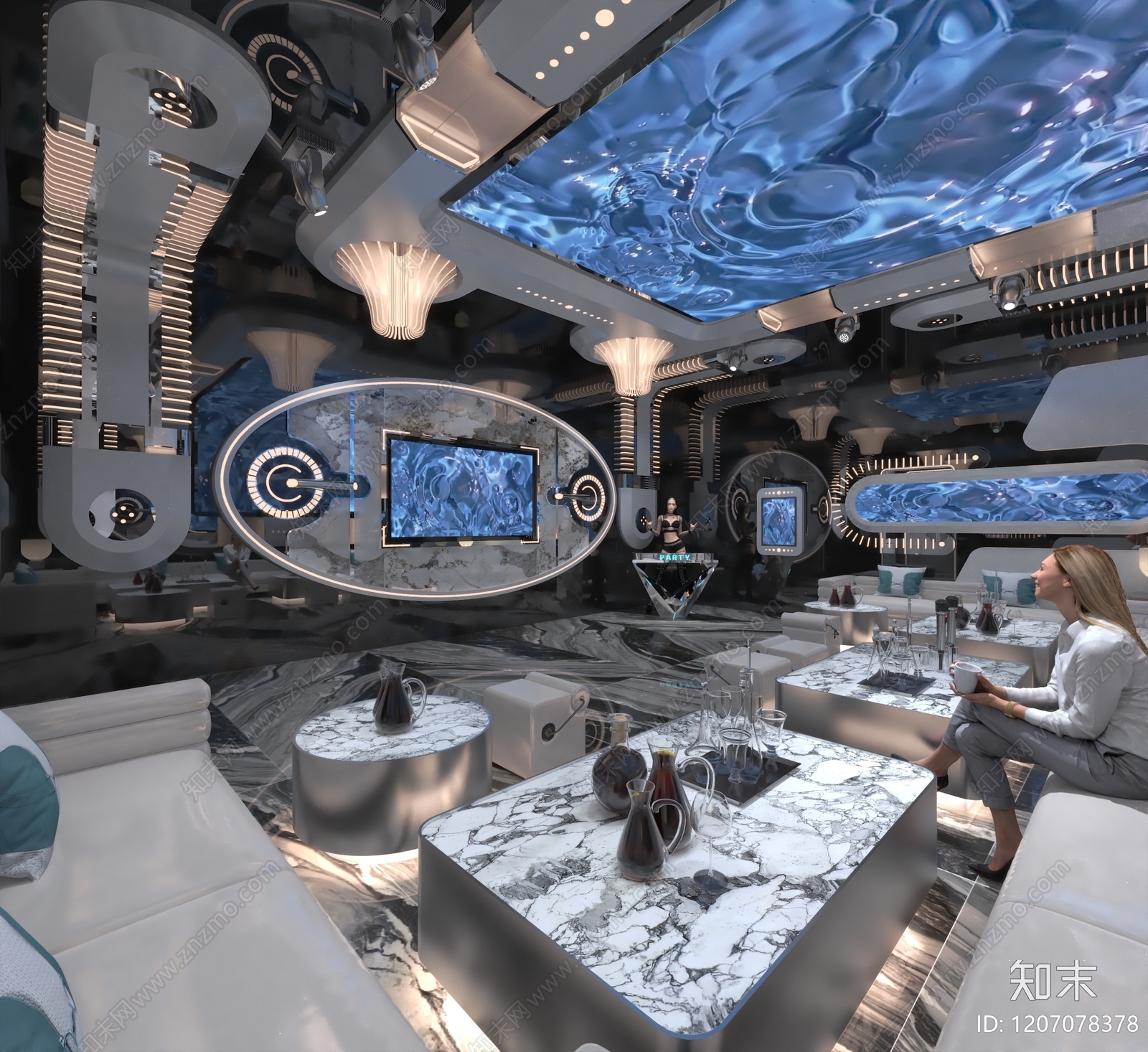 现代KTV3D模型下载【ID:1207078378】_知末3d模型网