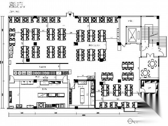 连锁现代简约快餐店室内装修施工图施工图下载 ID:160707187_【知末网】
