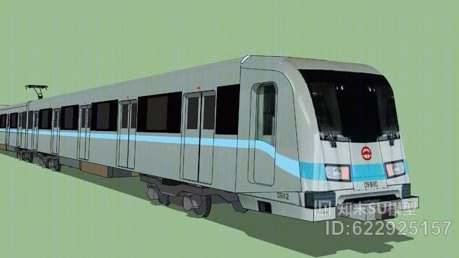 上海地铁9号线AC-09列车（庞巴迪长春公司）SU模型下载【ID:622925157】_知末su模型网