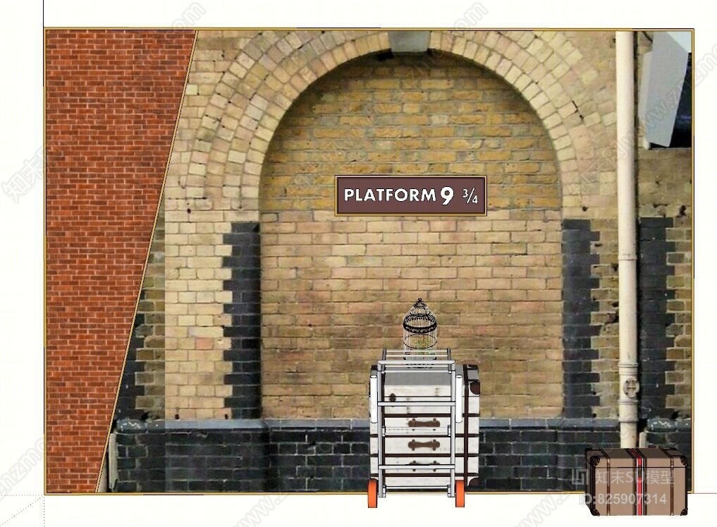 哈利波特9SU模型下载【ID:825907314】_知末su模型网