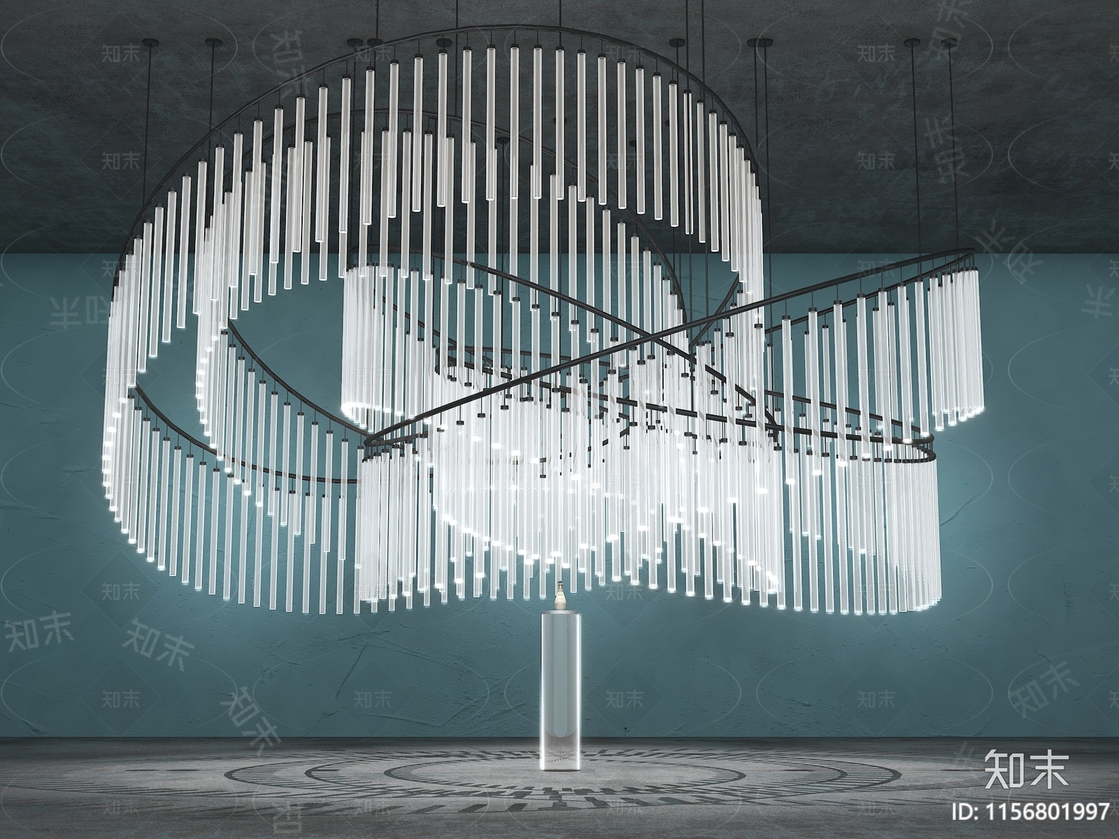 现代艺术馆艺术装置3D模型下载【ID:1156801997】_知末3d模型网